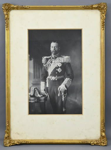 King George V Signed Portrait Photograph, 1912. By W & D Downey