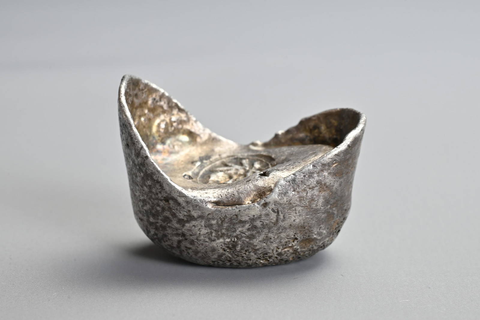 A Chinese Sycee Silver Ingot, Qing Dynasty. With Impressed 'fu ...