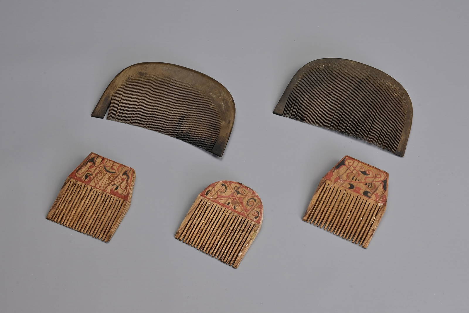 Five Early Chinese Combs, Shubi, Han - Liao Dynasty. To Include Three ...