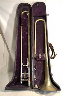 Vintage Buescher Trombone W/ Case