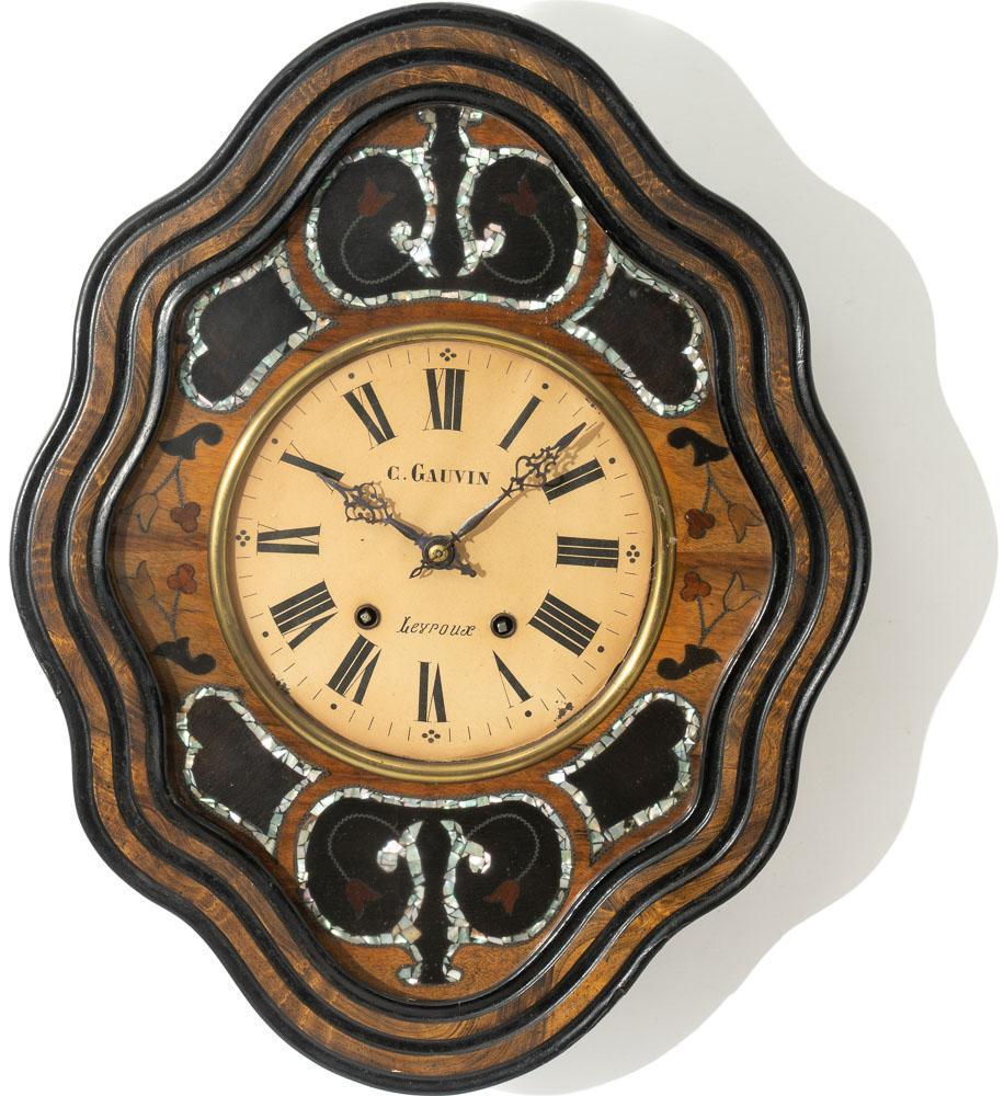 French Bullseye Clock, Morez Type Movement, C Gauvin