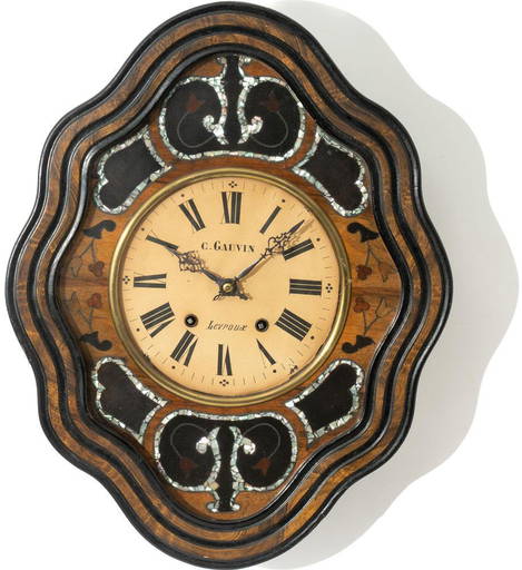 French Bullseye Clock, Morez Type Movement, C Gauvin