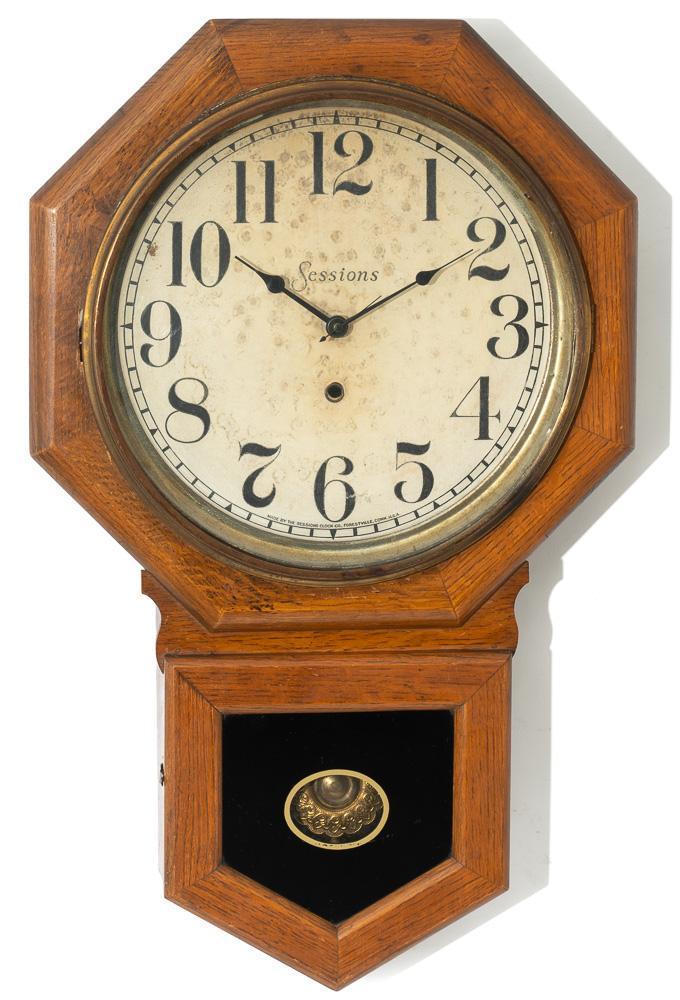 Sessions Schoolhouse Style Clock - Apr 04, 2020 | Vogt Auction Texas in TX