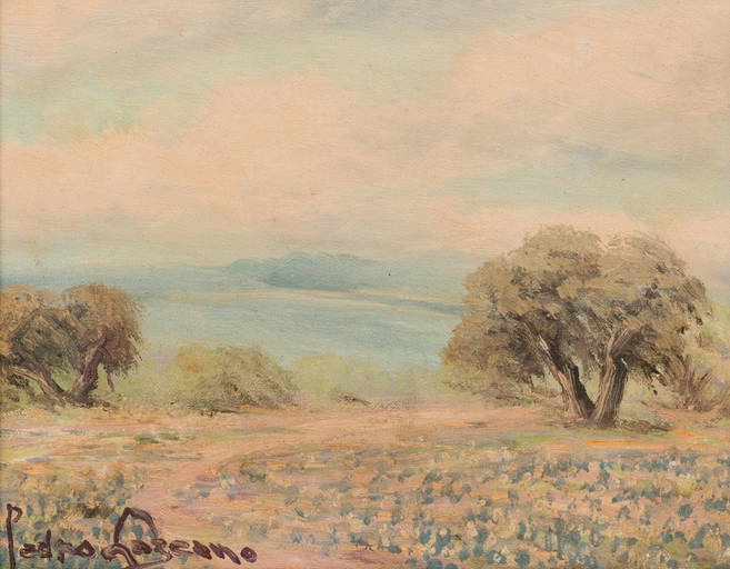 Pedro Lazcano (1909-1973), Bluebonnets, 1968, oil - Oct 26, 2019 | Vogt ...