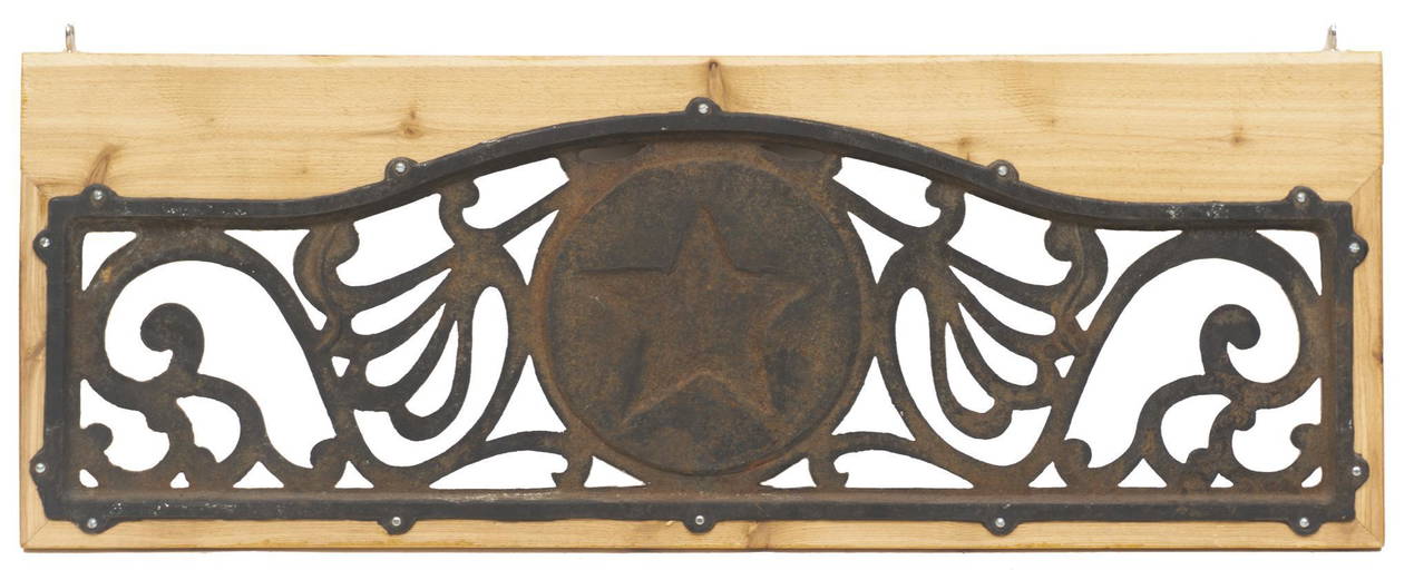 Rustic Iron Architectural Valance