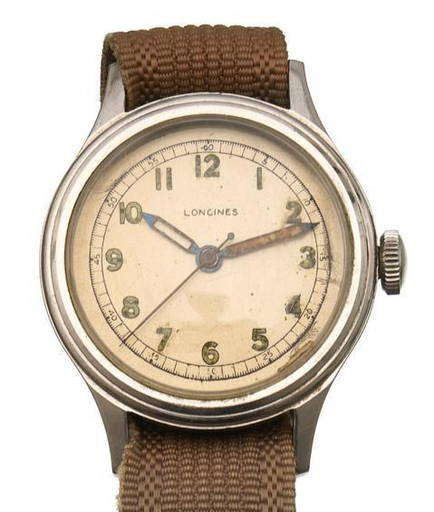 Vintage Longines Wwii Era Stainless Watch