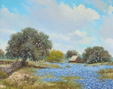 William A. Slaughter (1923 2003), Field Of Bluebonnets