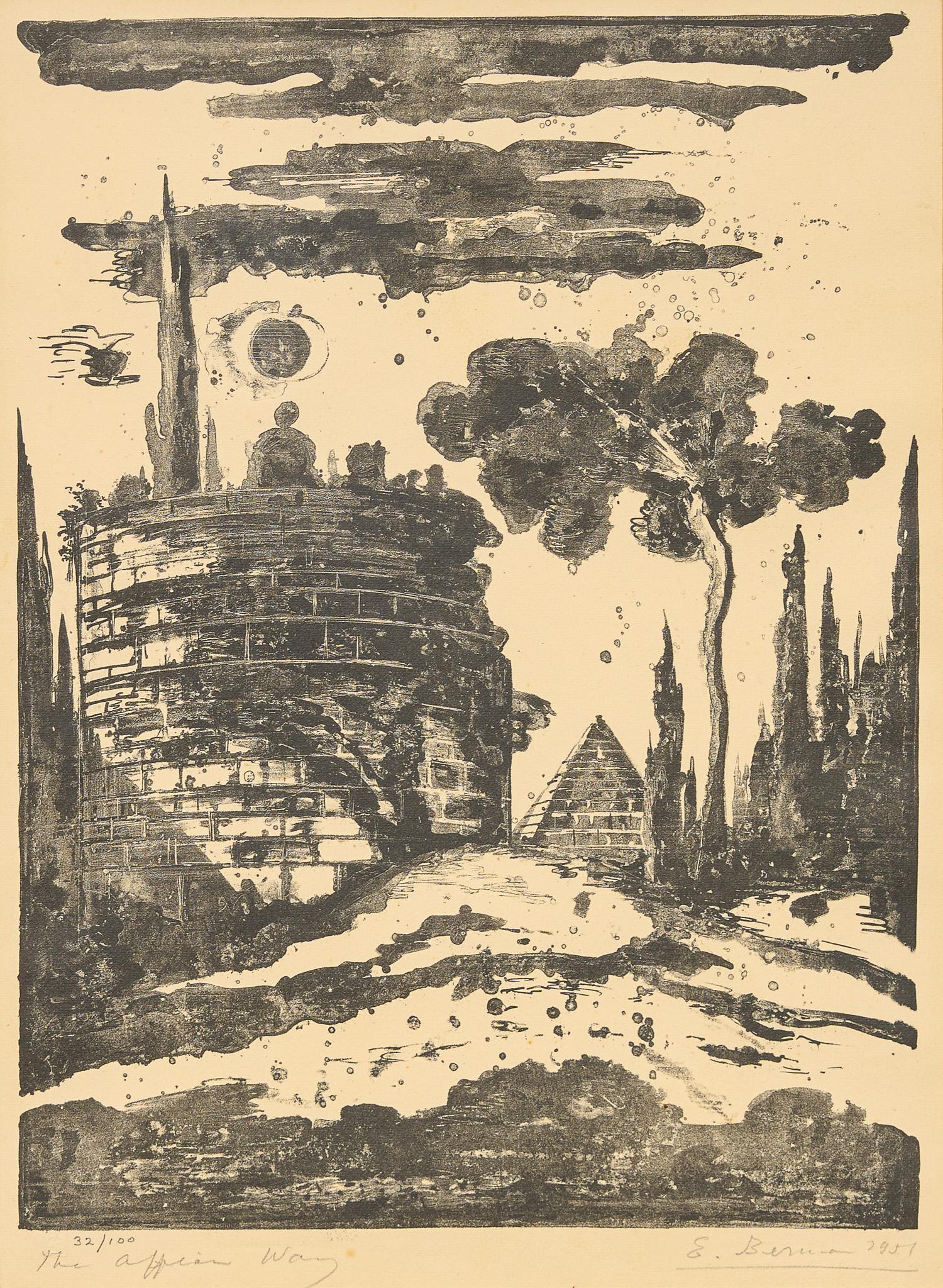 Eugene Berman, "appian Way", 1951