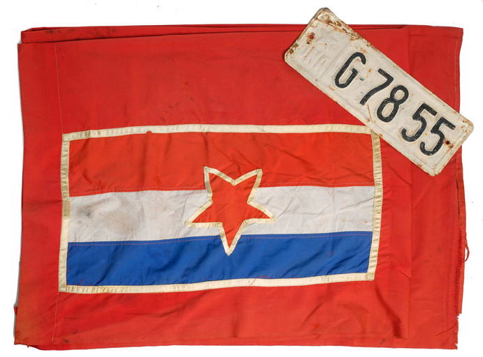 Yugoslav Army Flag & License Plate - Dec 10, 2021 | Vogt Auction Texas ...