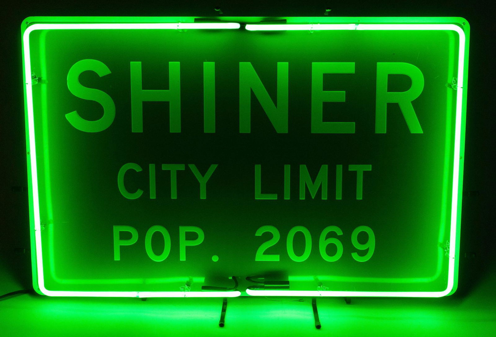 Shiner Beer Neon City Limit Sign