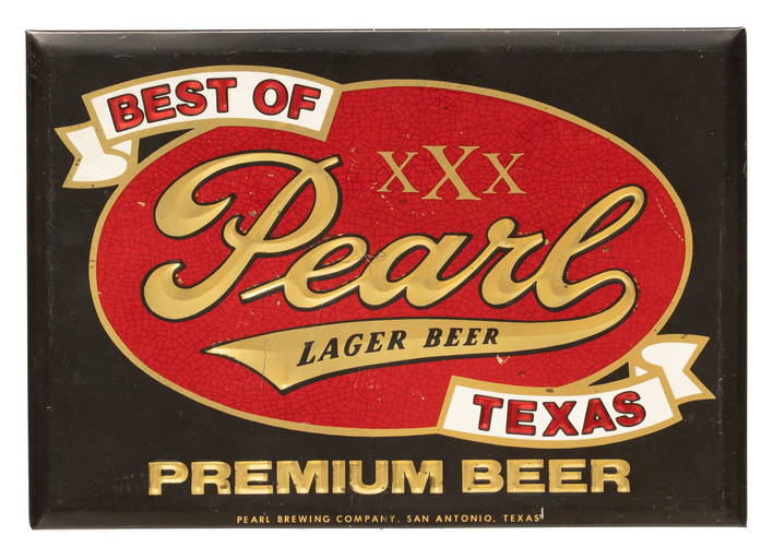 Vintage Pearl Beer Advertising Sign