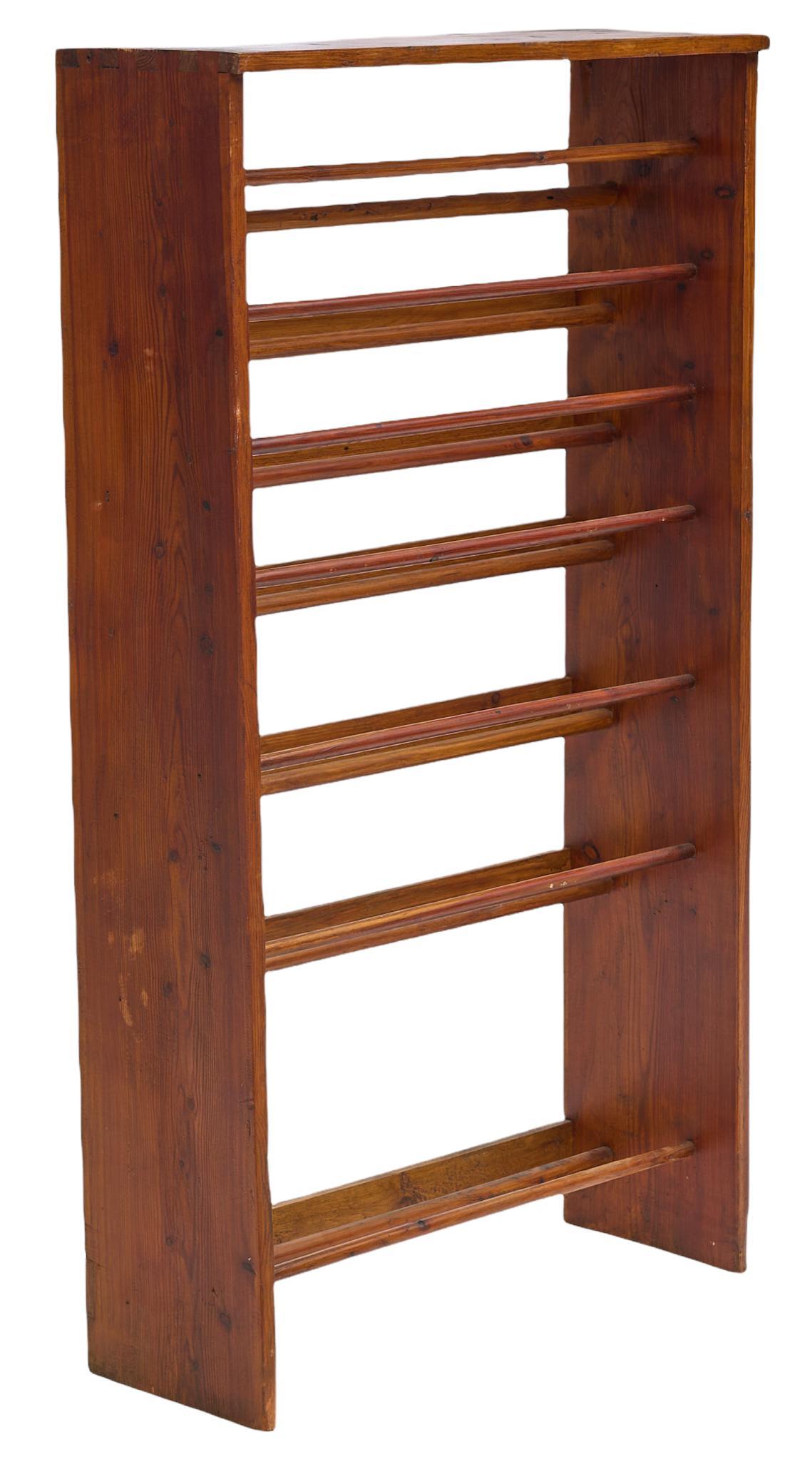 Rustic General Store Boot Shelf