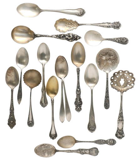 Antique Sterling Silver Spoon Collection