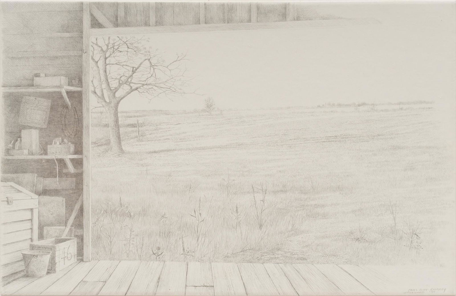 Carl Rice Embrey (b.1938), "Workshop", 1997 (#0064) on May 14, 2022 ...