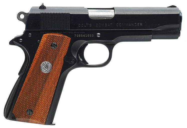 Colt Series 70 Combat Commander .45ACP Semi-Automatic Pistol (#0086) on ...
