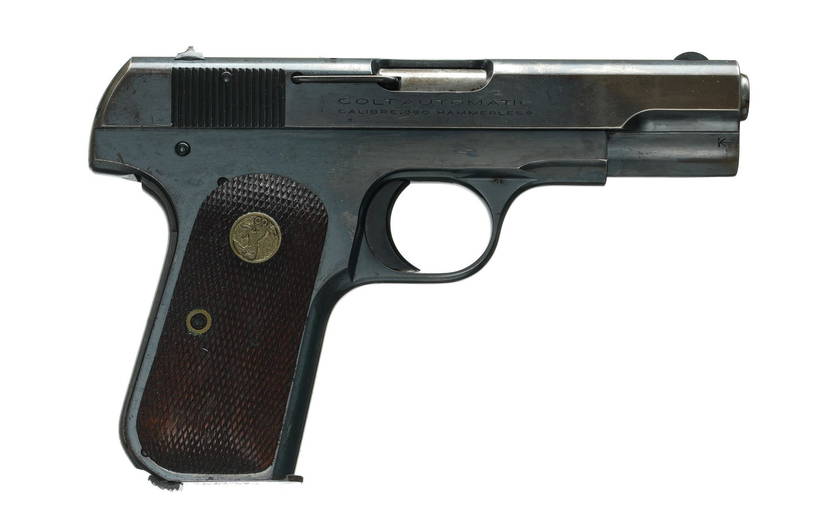 Colt M1908 Pocket Hammerless .380ACP Semi-Auto Pistol (#0095) on May 13 ...