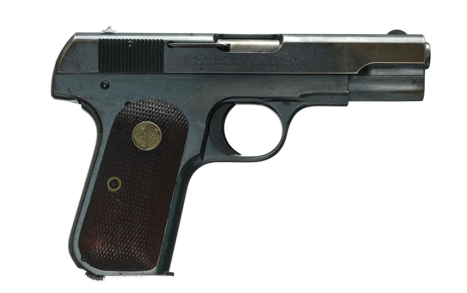 Colt M1908 Pocket Hammerless .380ACP Semi-Auto Pistol (#0095) on May 13 ...