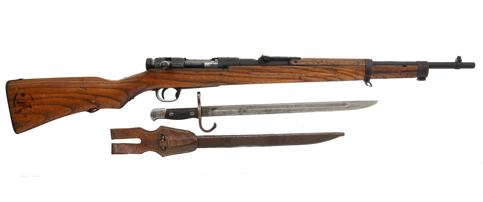 Japanes Arisaka Type 30 6.5x50sr Bolt Action Rifle W/ Bayonet