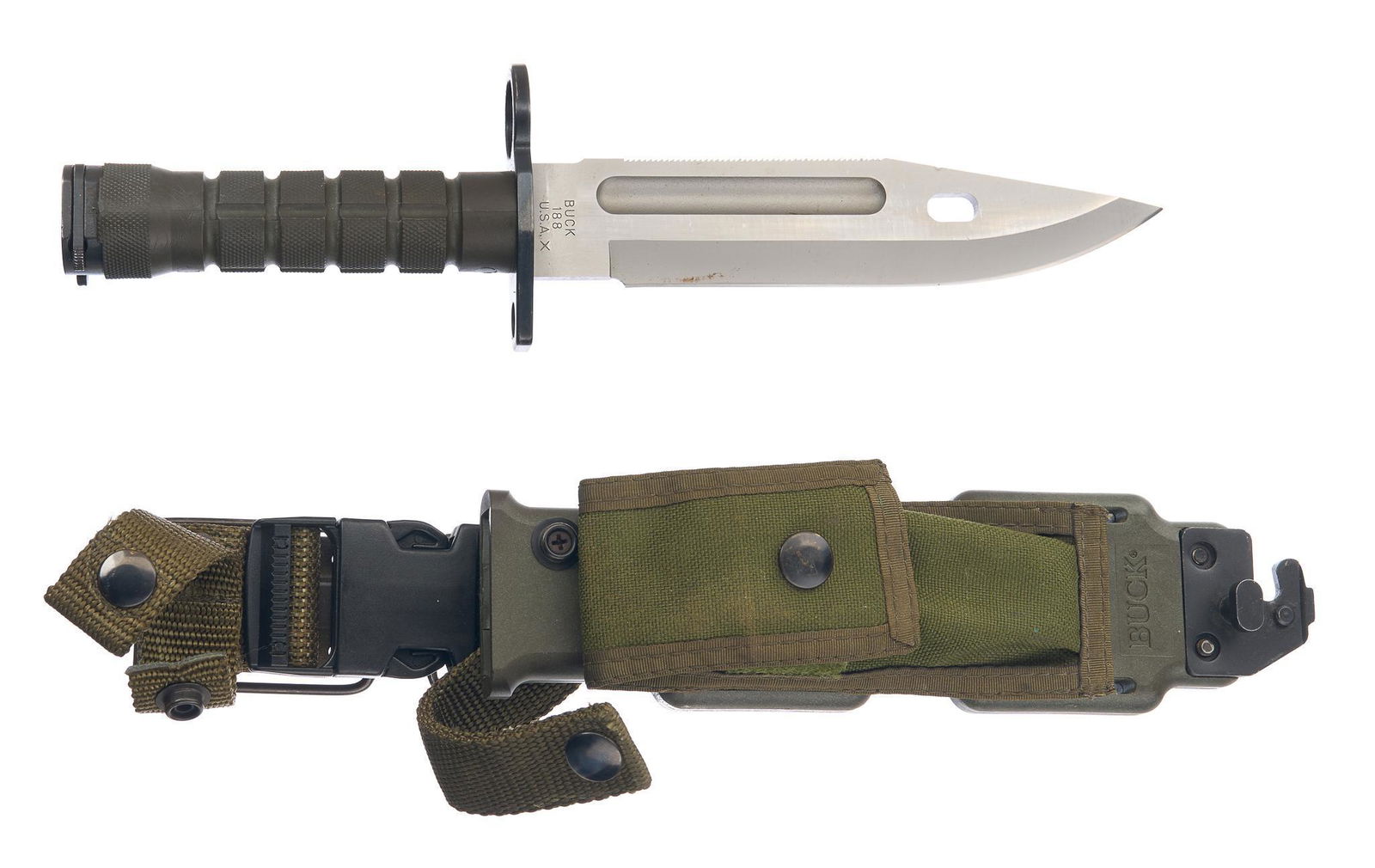 Buck 188 M9 Phrobis III Bayonet W/ Scabbard - May 13, 2022 | Vogt ...