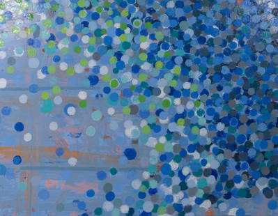 Larry Prellop (b. 1949), Texas Verbena, Oil On Canvas,