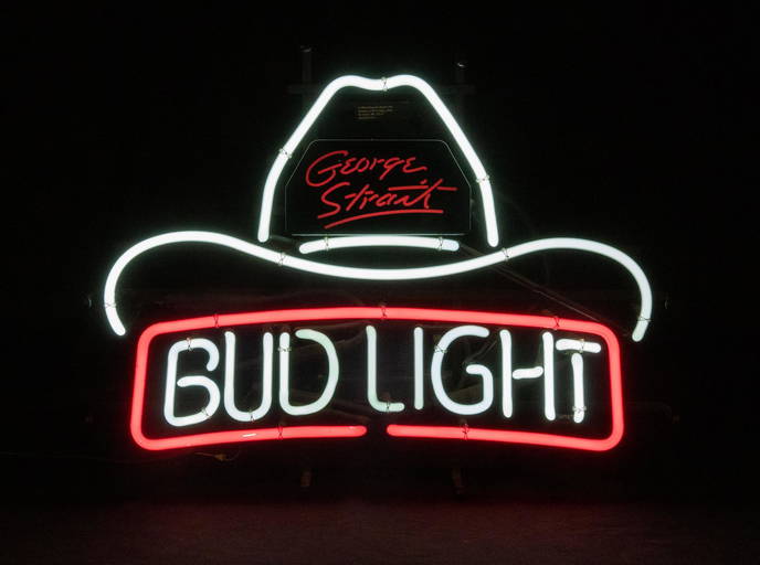 George Strait Bud Light Neon Sign