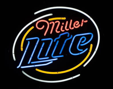Miller Lite Beer Neon Sign
