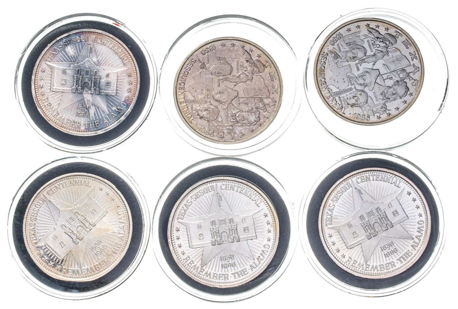 (6) Lone Star Silver Coins