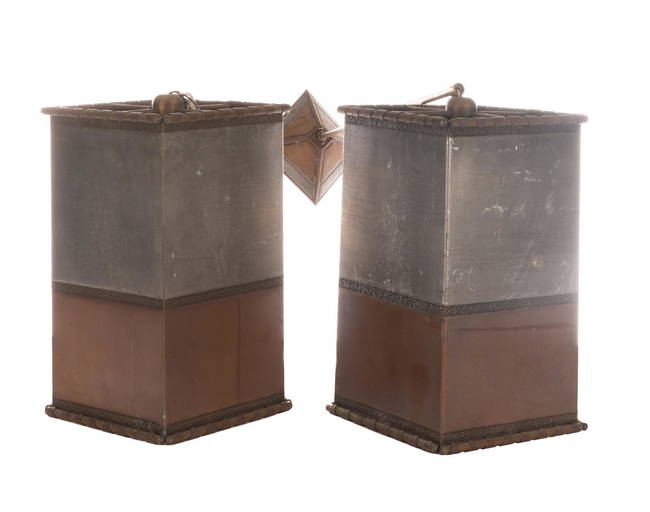 Isaac Maxwell (san Antonio, Tx) Pair Of Light Fixtures