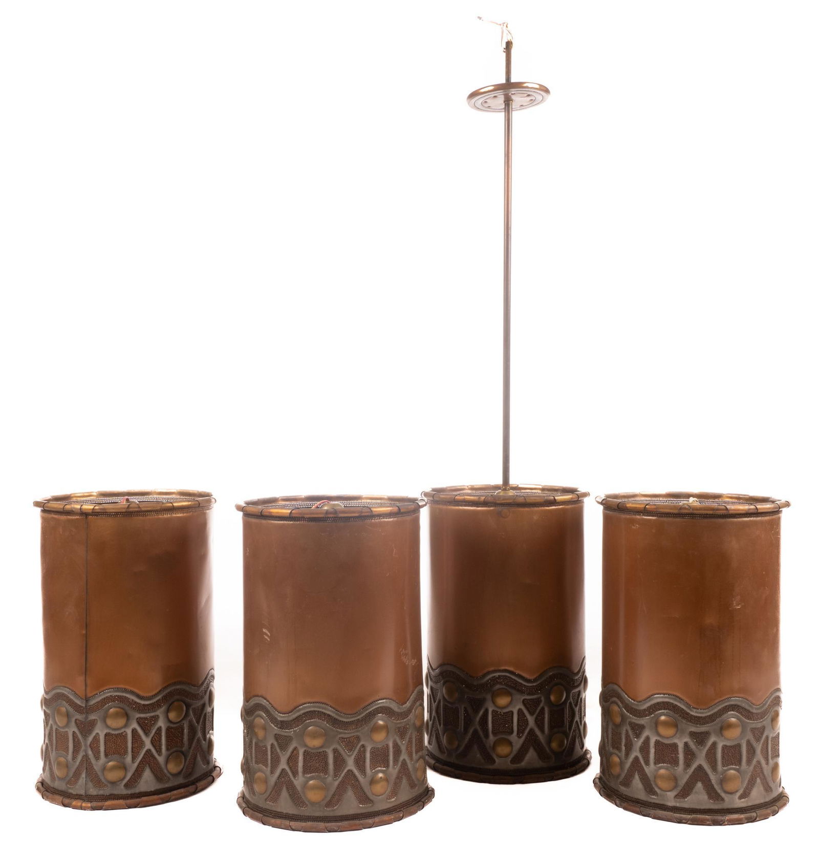 Isaac Maxwell (san Antonio, Tx) Set Of (4) Hanging Light Fixtures
