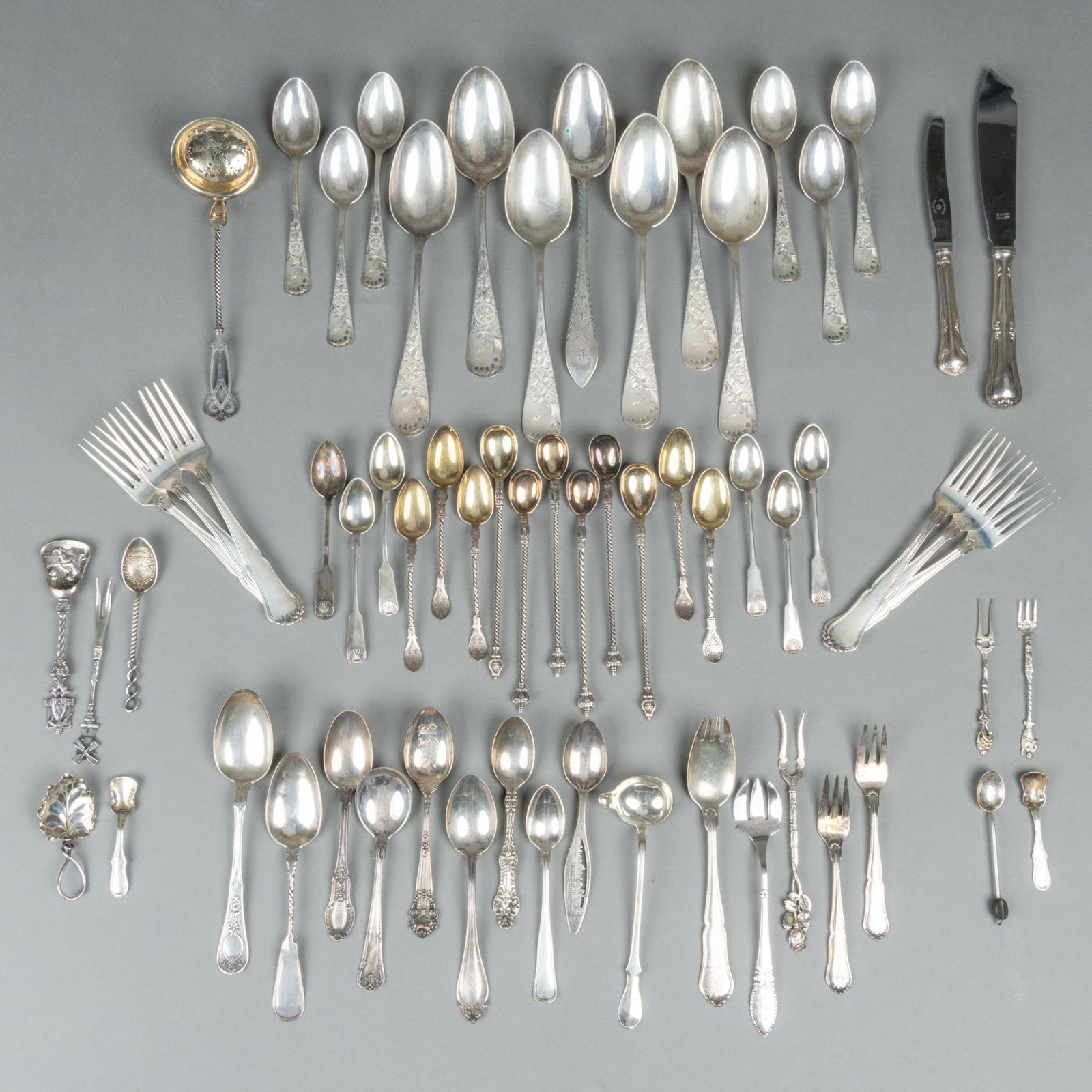 Collection of Antique Sterling Silver Flatware - Sep 05, 2022 | Vogt ...