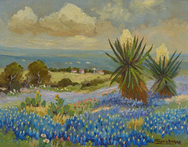 Santa Duran, "Yucca Amid Bluebonnets" - Oct 08, 2022 | Vogt Auction ...