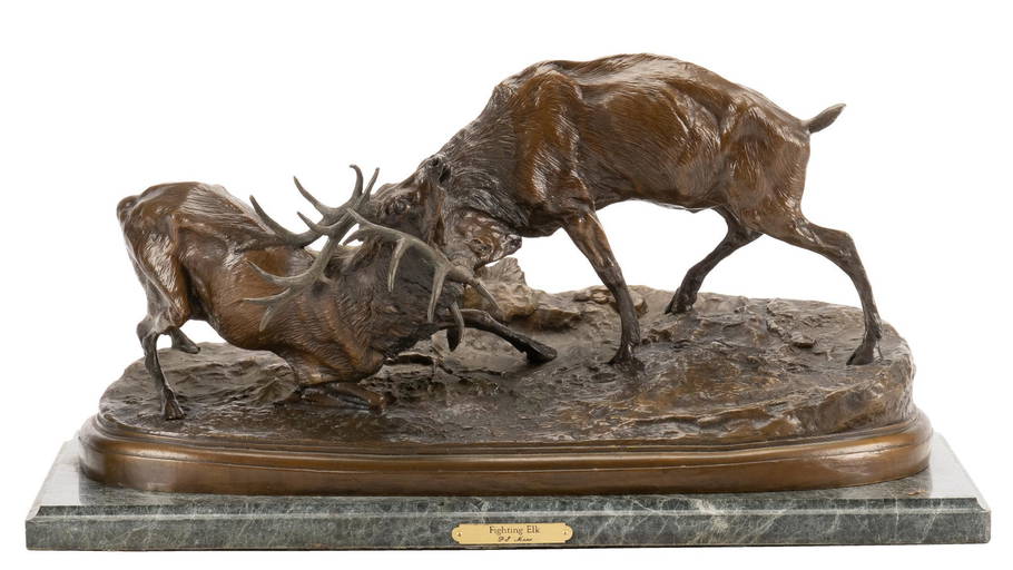 Pierre Jules Mene, "Fighting Elk" (#0193) on Oct 08, 2022 | Vogt ...