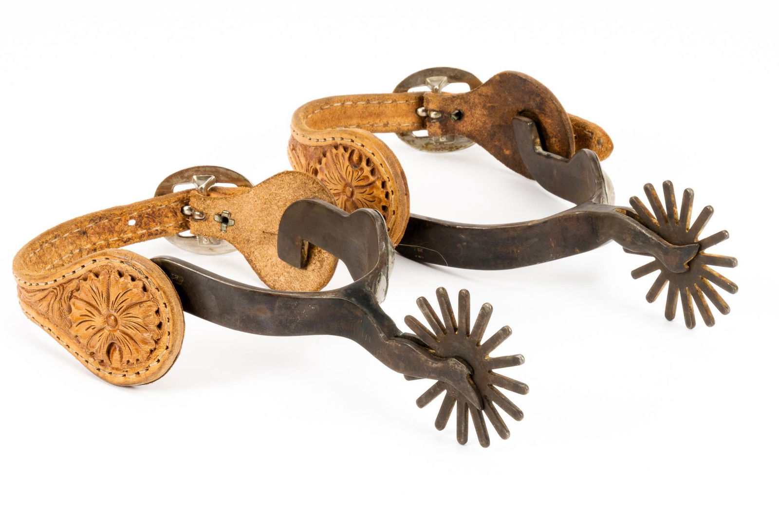 Carl Hall (comanche, Tx) Marked Gal Leg Spurs