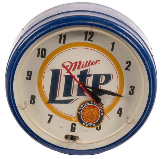 Miller Lite "miller Time" Neon Wall Clock