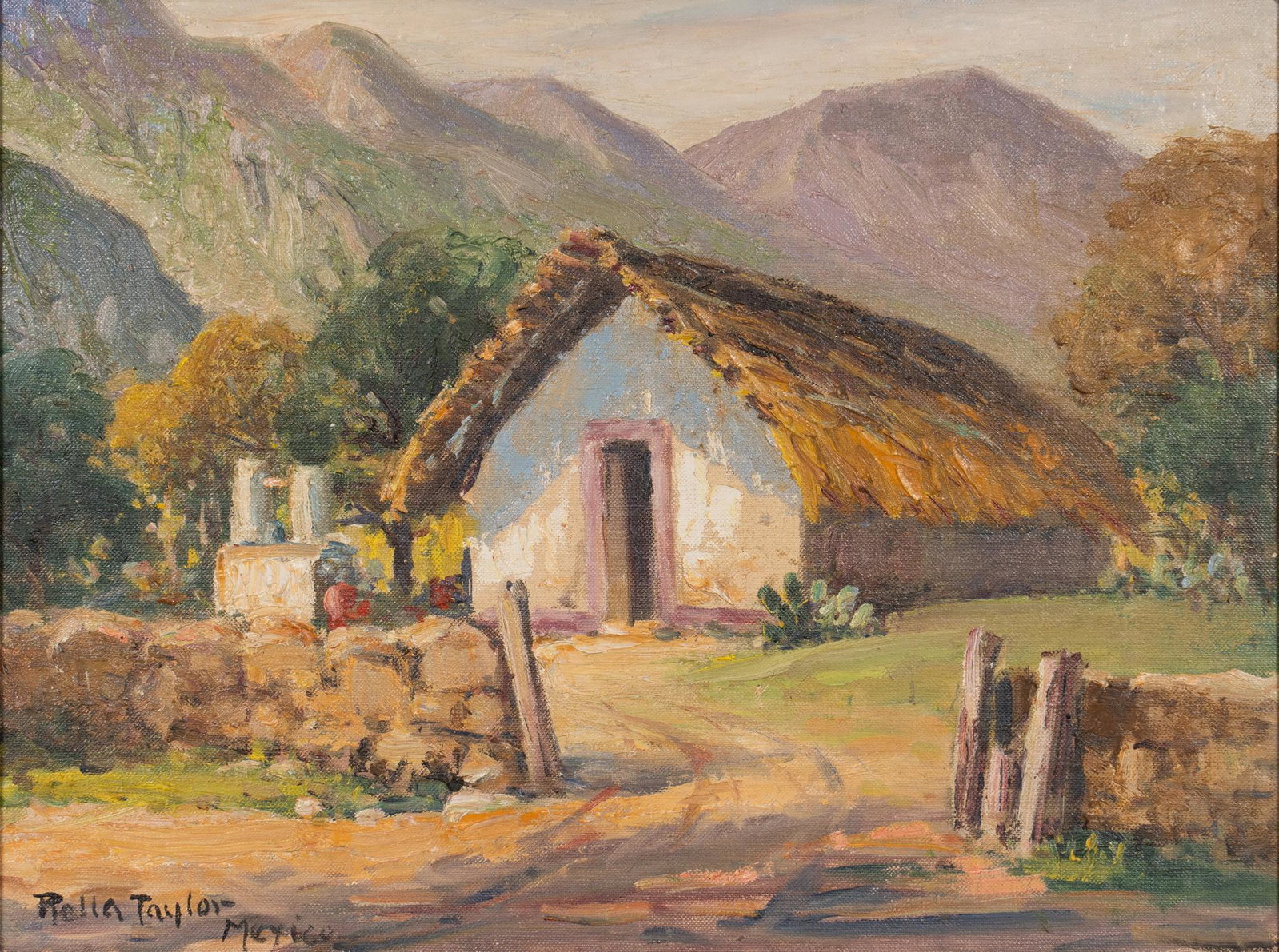 Rolla Taylor, "Mountain Hut" - Apr 15, 2023 | Vogt Auction Texas in TX