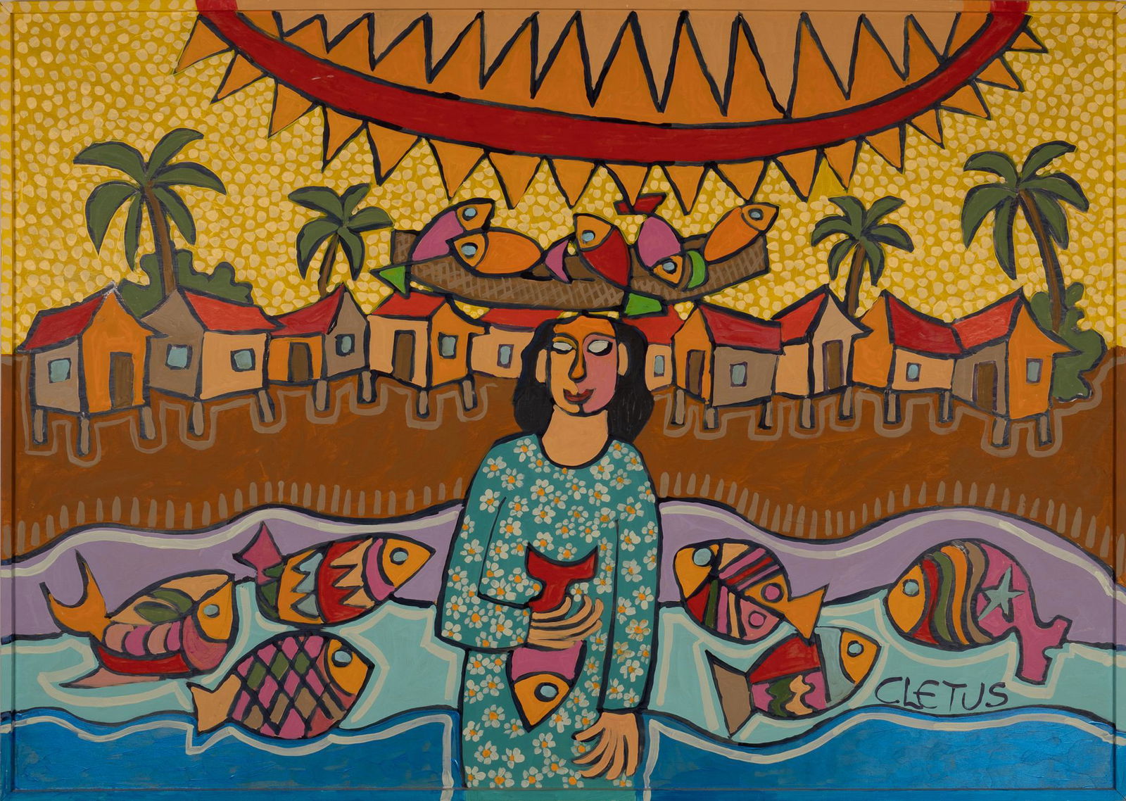 Brother Cletus Behlmann, "Village Lady" - Apr 15, 2023 | Vogt Auction ...