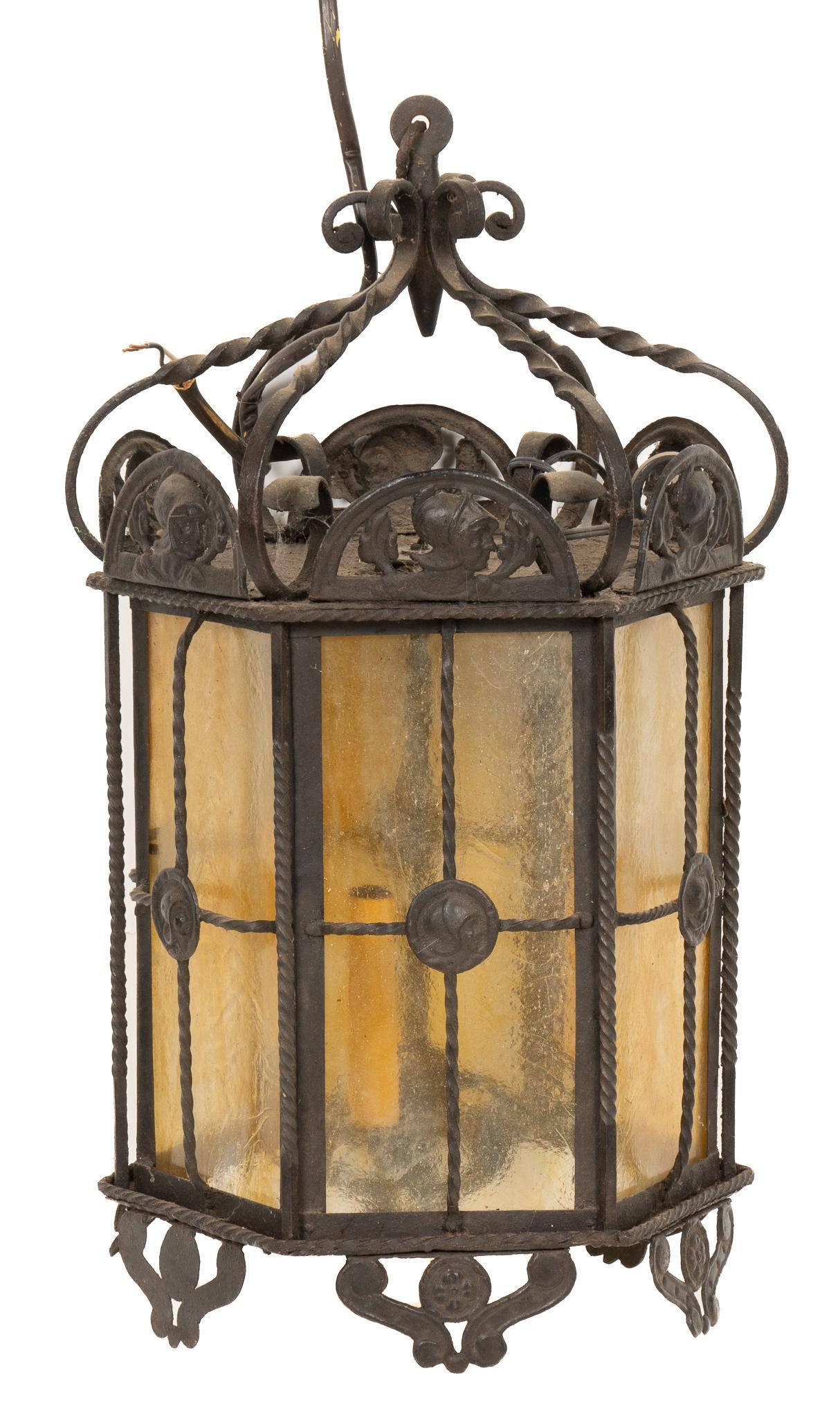 Hanging Wrought Iron Lantern