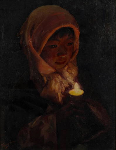 Luo Tong, Portrait Of Young Girl