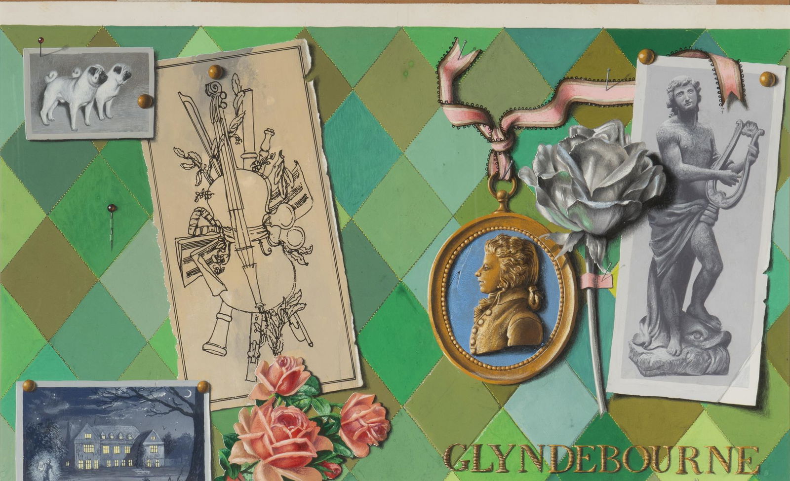 Martin Battersby, "glyndebourne Trompe L'oeil", 1973
