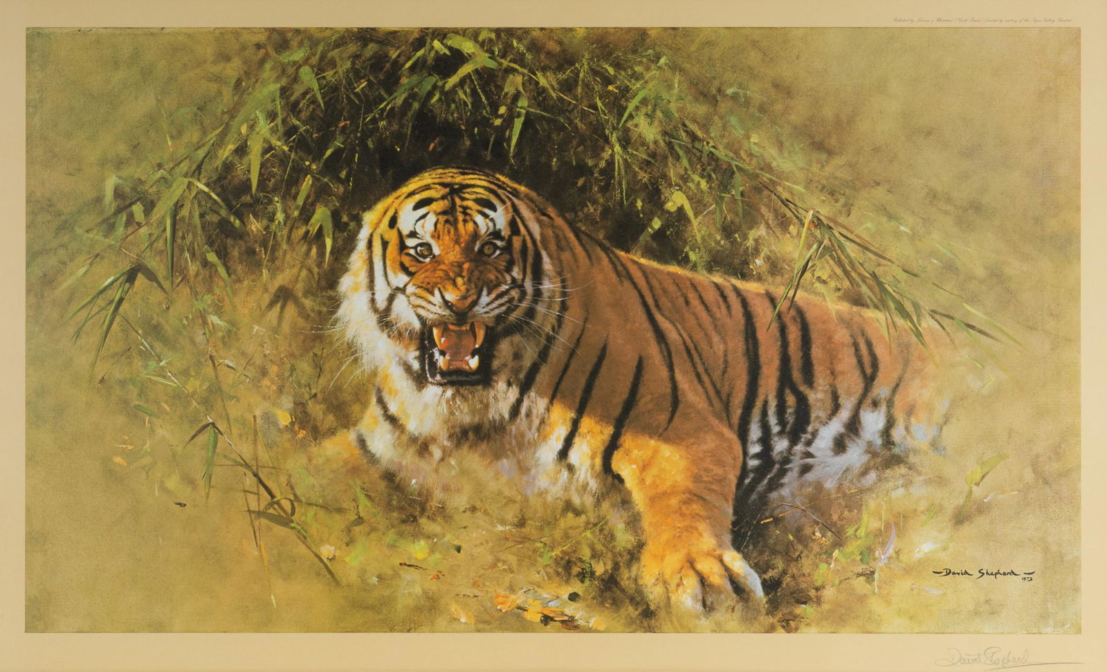 David Shepherd, "tiger Fire", 4/850