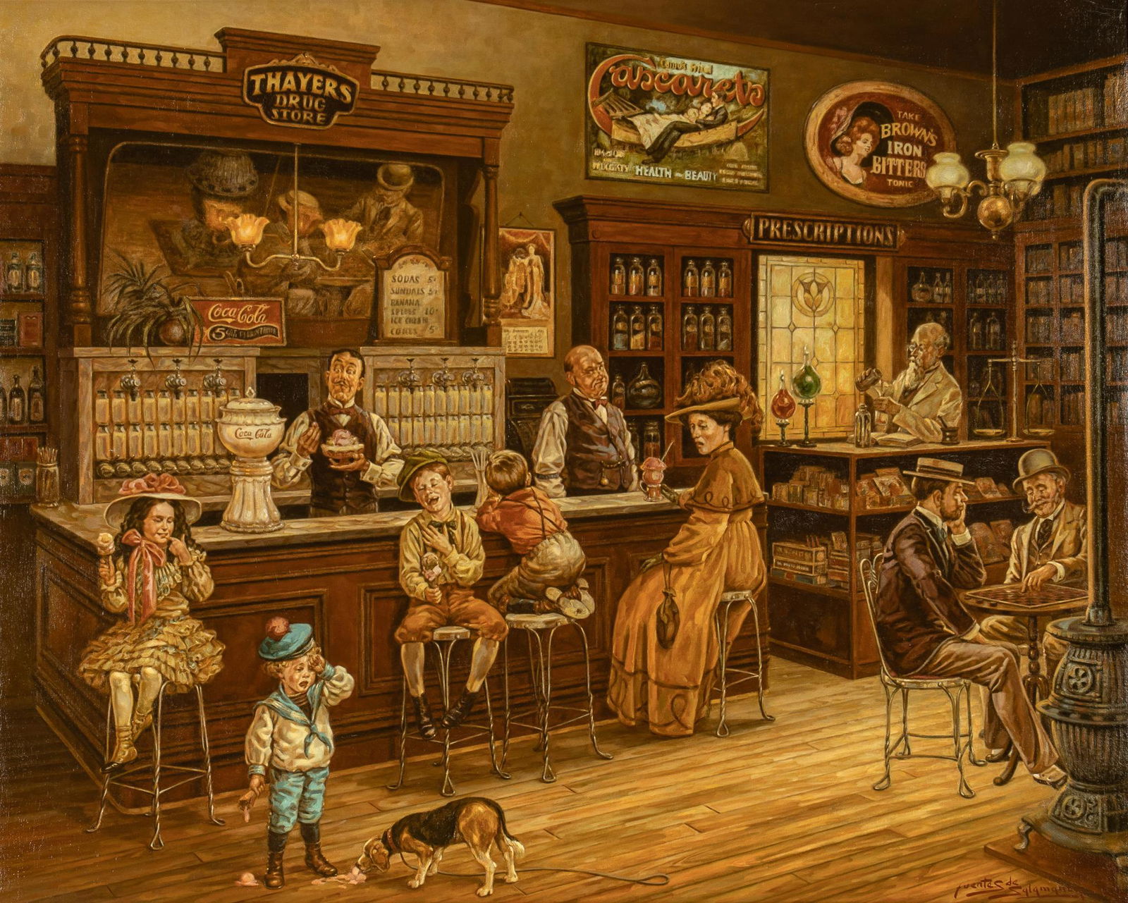 Lee Dubin, "turn Of The Century Drug Store"