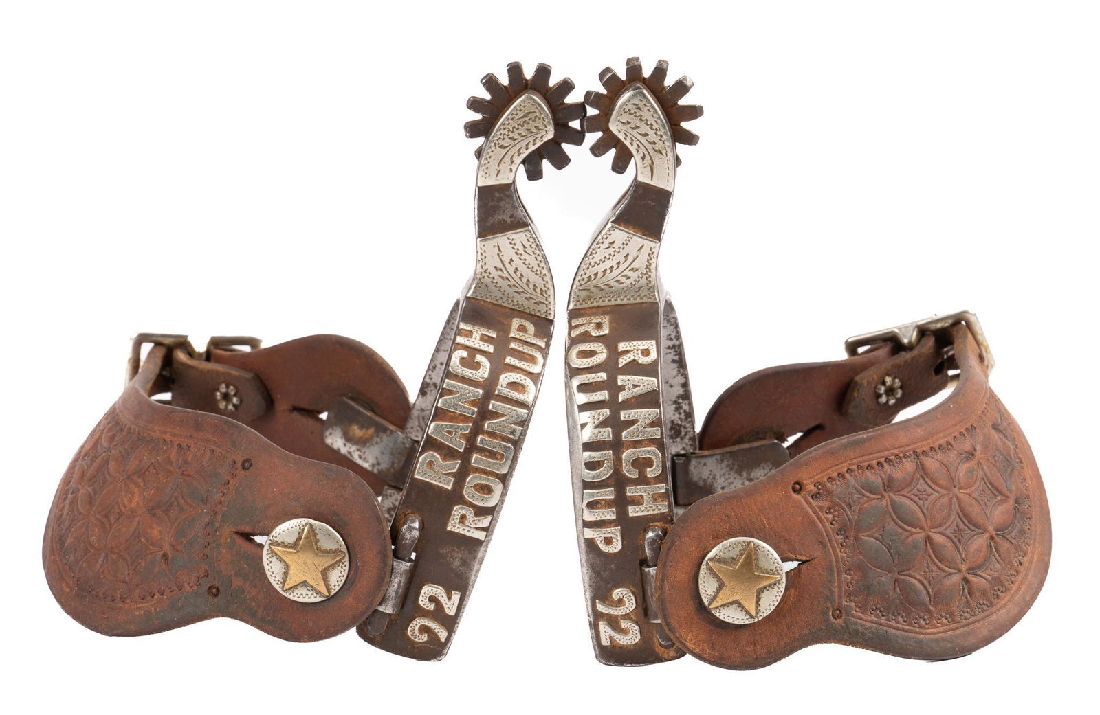 Jerry Cates Ranch Round Up Trophy Spurs Auction