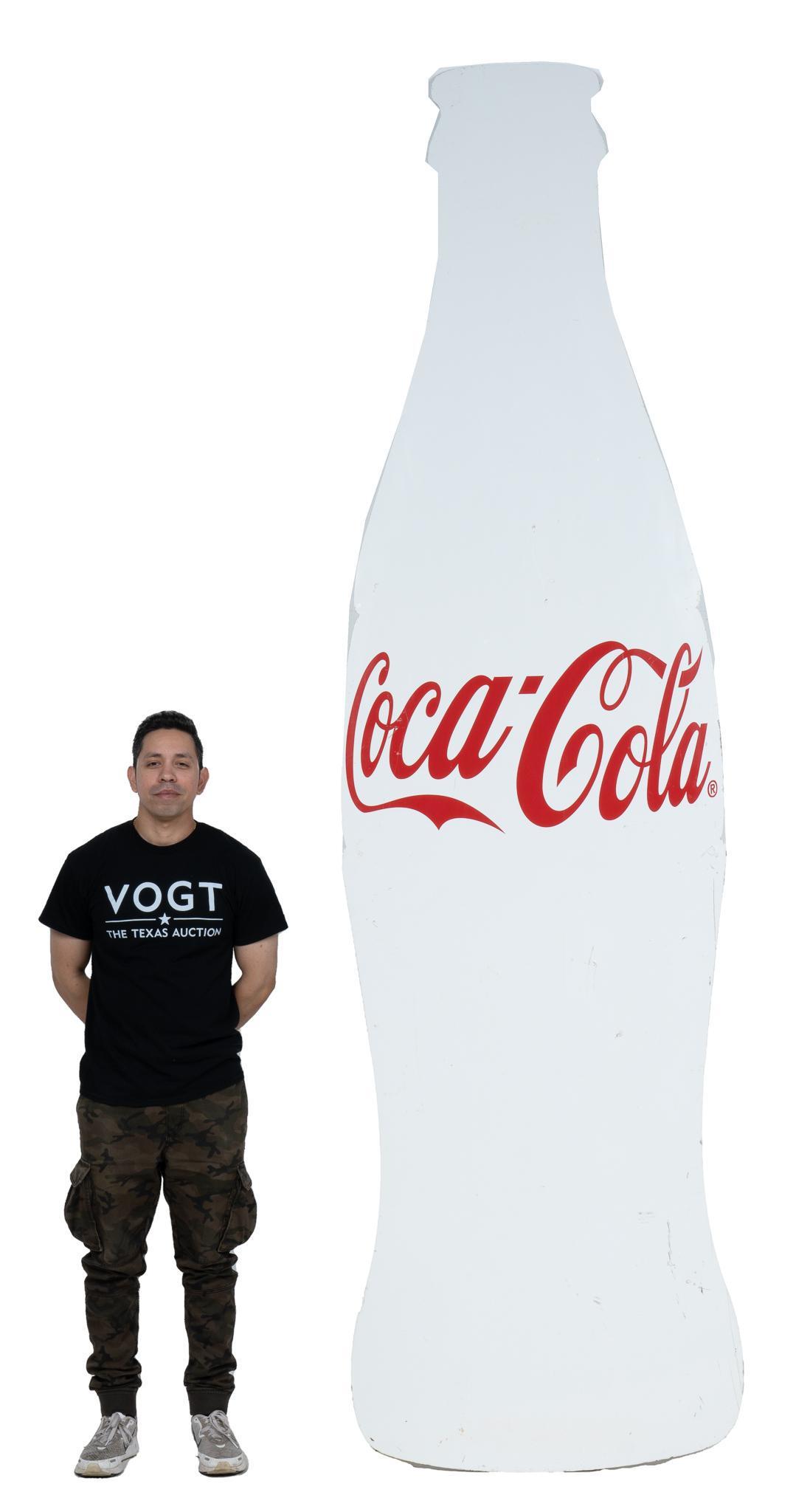 Large Coca Cola Bottle Advertising Sign
