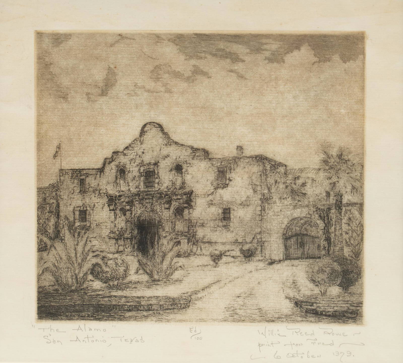 Willie Reed Rowe, "the Alamo" Auction