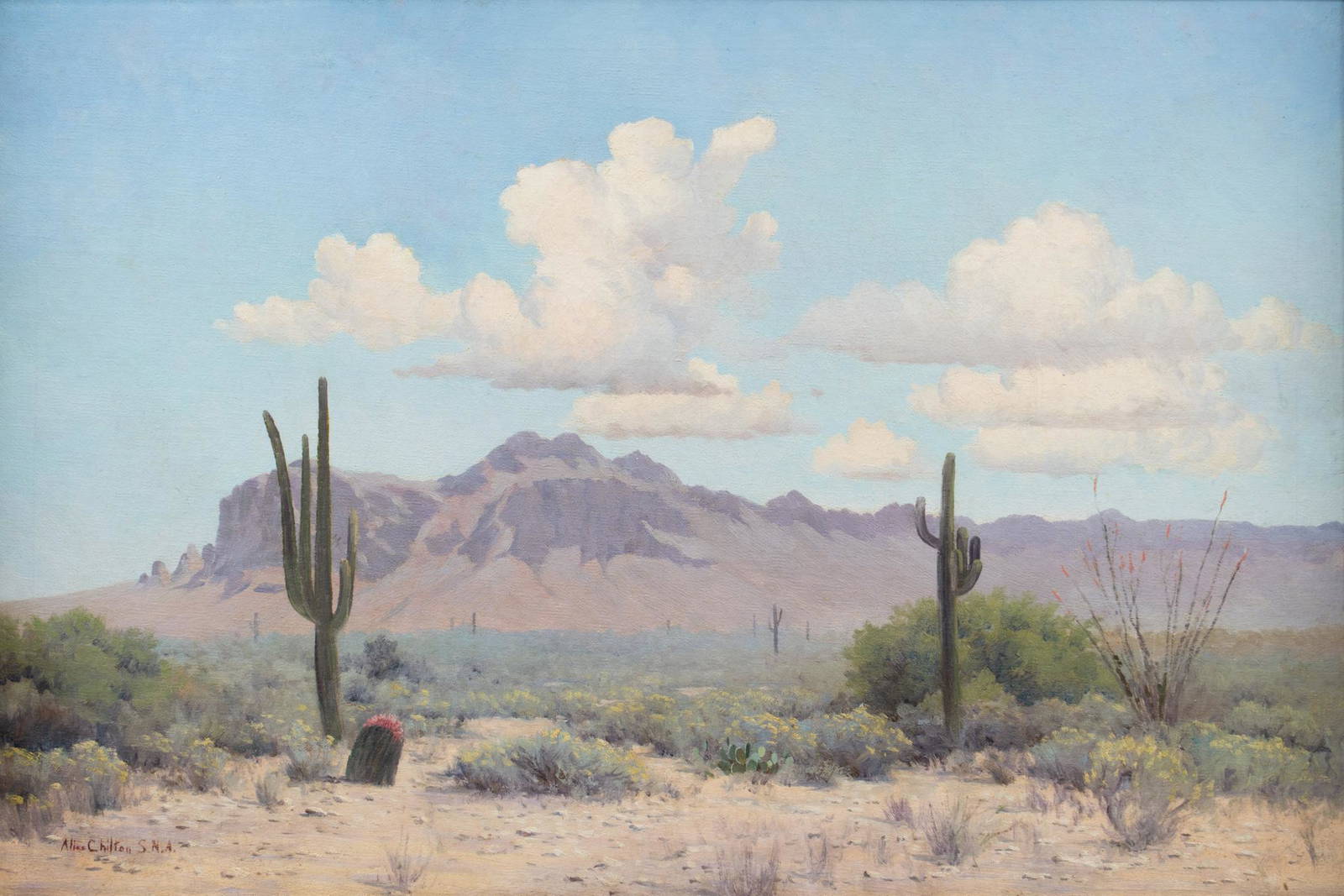 Alice Chilton, West Texas Landscape Auction