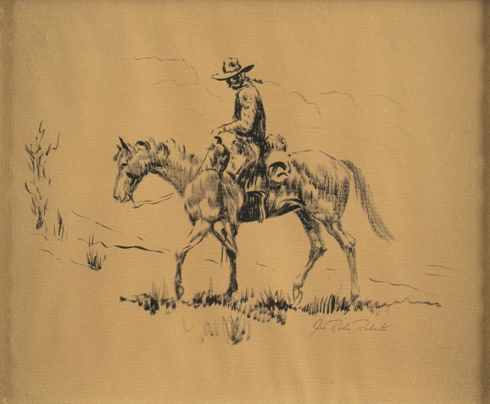 Joe Rader Roberts, Cowboy Study