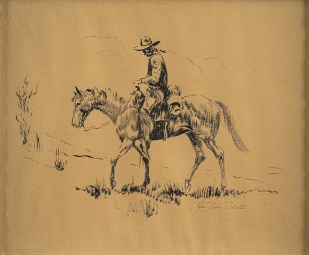 Joe Rader Roberts, Cowboy Study