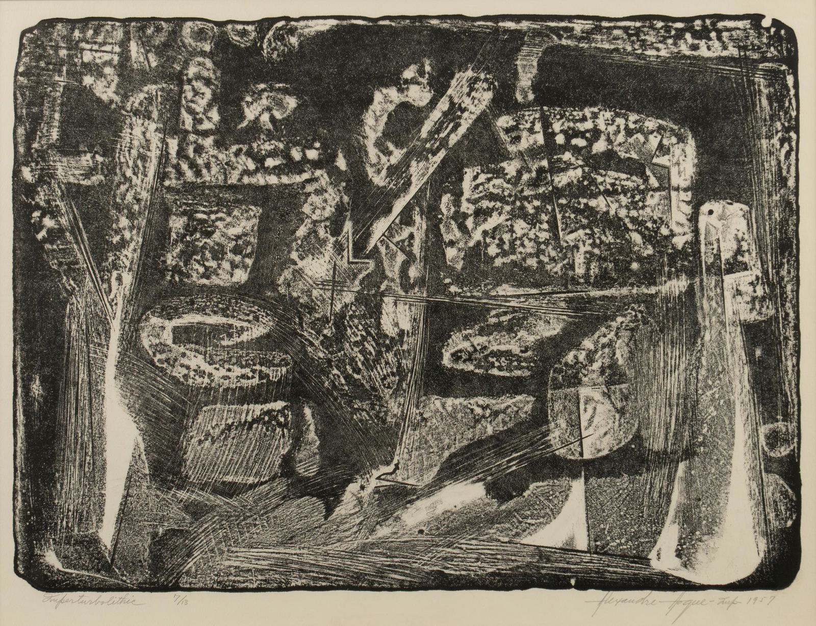Alexandre Hogue, "imperturbolithic", 1957