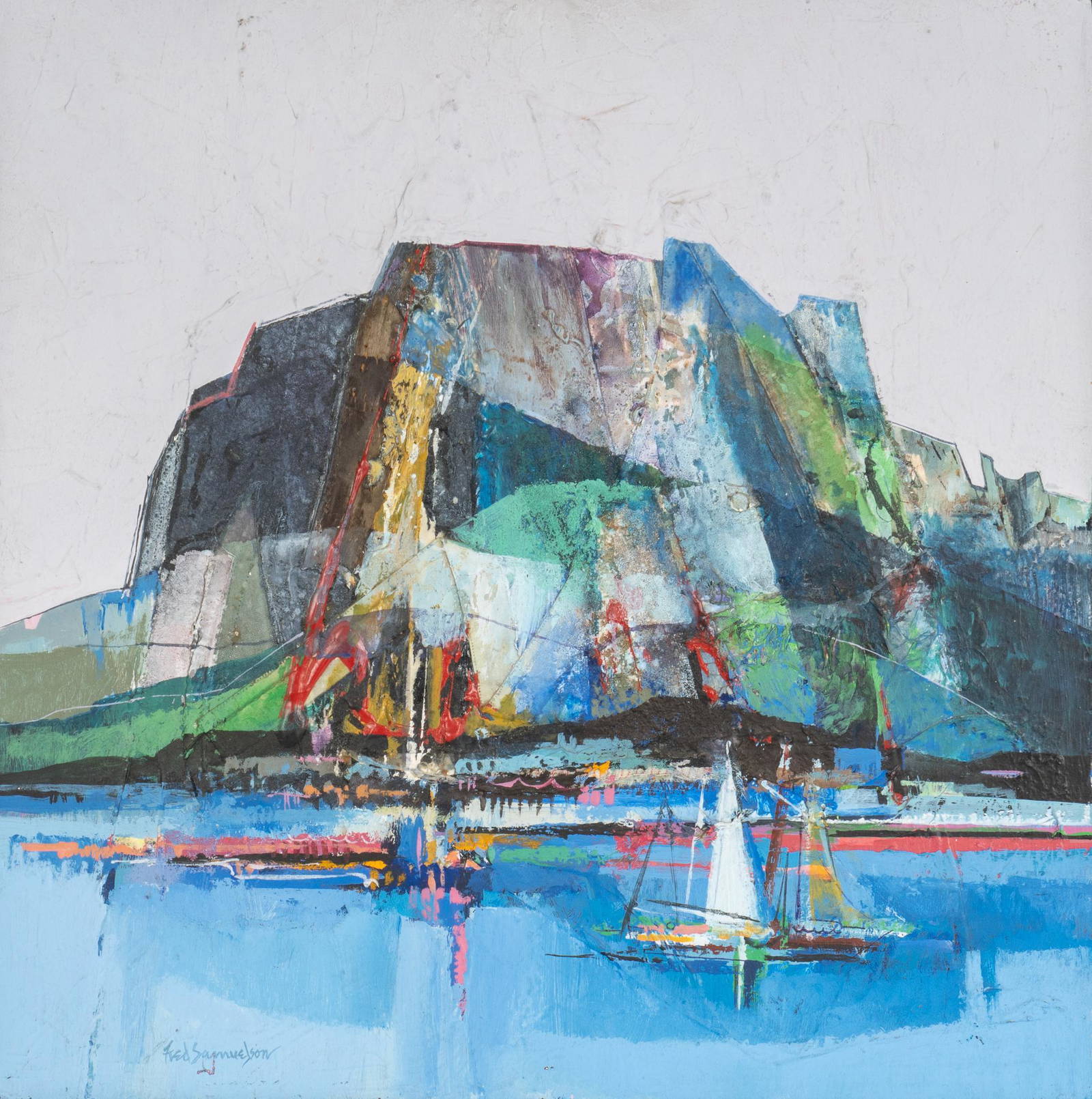 Fred Binder Samuelson, "cliff Harbor' Auction