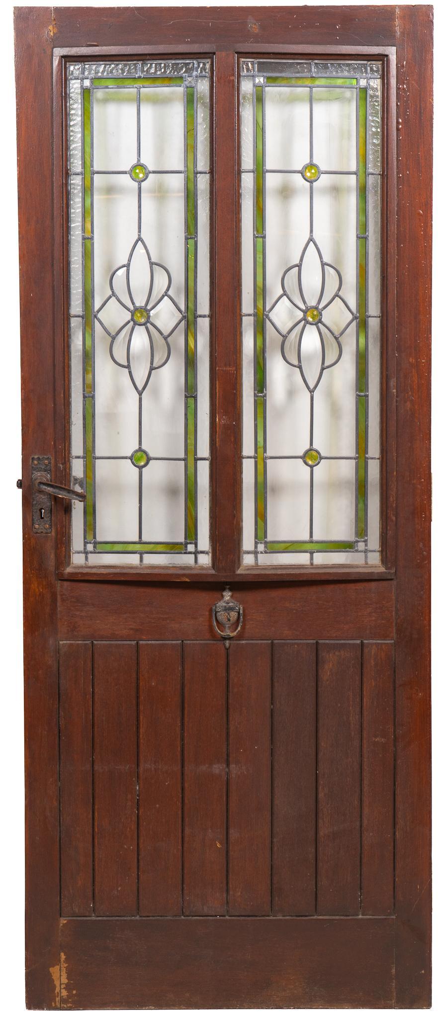 Vintage Stained Glass Door Auction